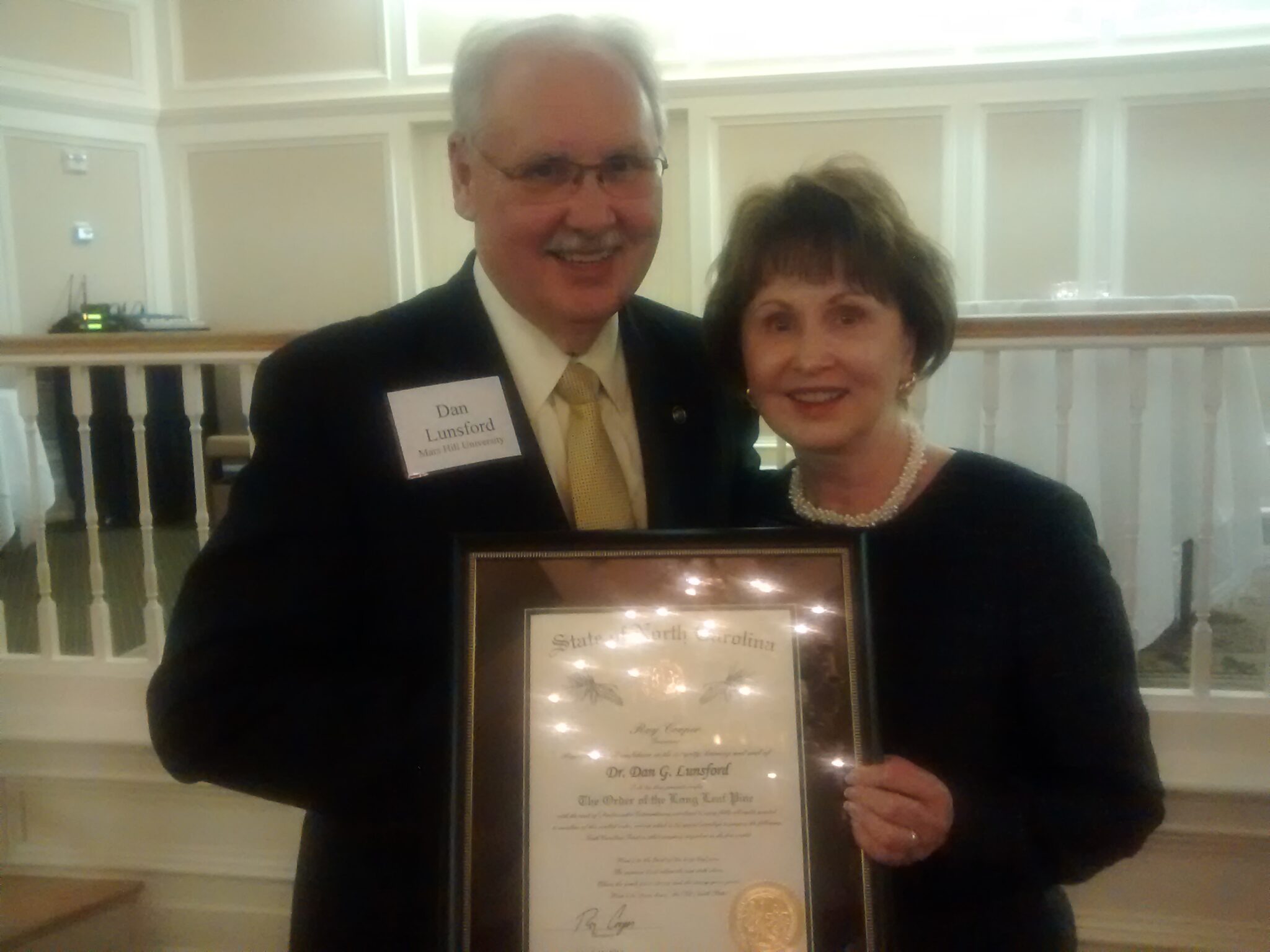 Mars Hill University President Receives Order of the Long Leaf Pine ...